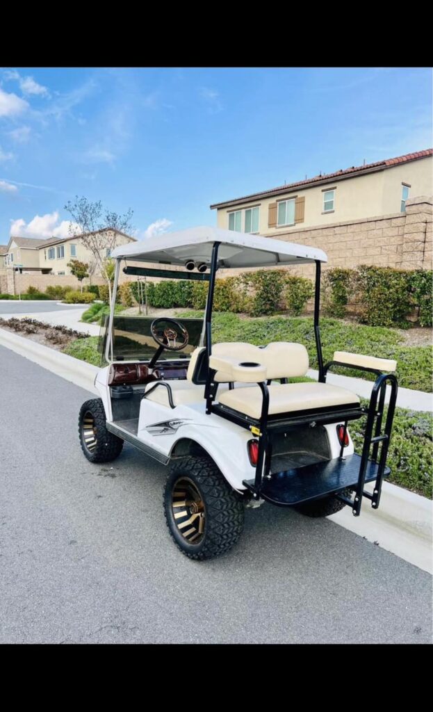 White 1990 Club Car DS 36V Golf Cart – Premium Quality Golf Cart Inc
